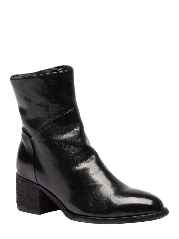 Officine Creative Denner 107 Leather Bootie - Black