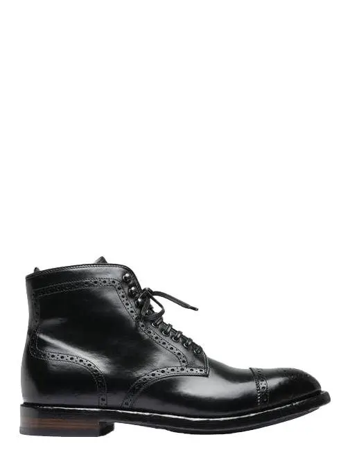 Officine Creative Temple 004 Leather Ankle Boot - Black
