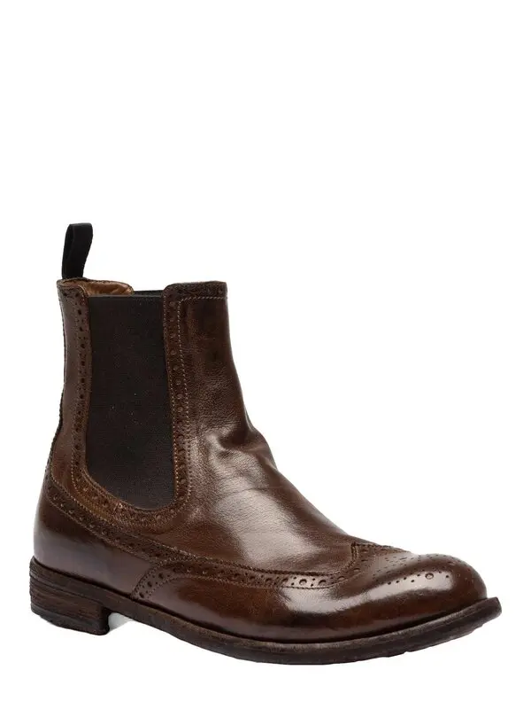 Officine Creative Lexikon 151 Leather Chelsea Boots - Brown