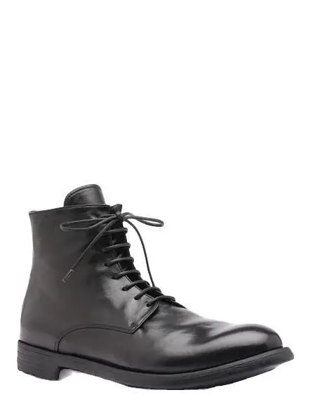Officine Creative Hive 016 Leather Lace-up Bootie - Black