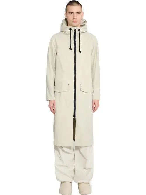 Stutterheim Stockholm Long Patch Waterproof Raincoat - Pelican