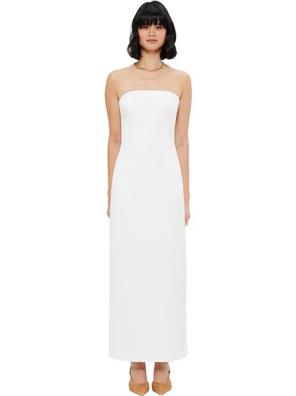 LEO LIN Rayna Bustier Maxi Dress - Snow