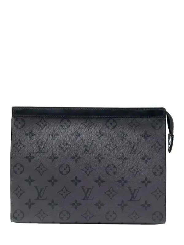 LOUIS VUITTON 2020 Monogram Eclipse Reverse Pochette Voyage Mm - Grey