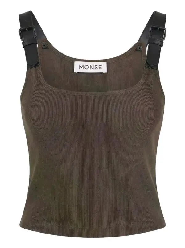 Monse Buckle-detail Tank Top - Brown