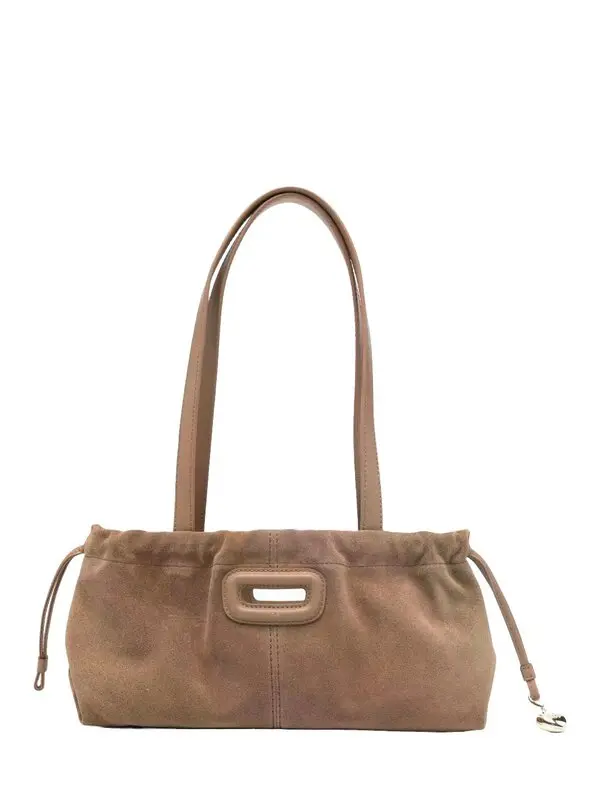 Maje Heart Charm Shoulder Bag - Brown