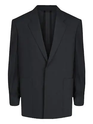 Givenchy Boxy Fit Single-button Blazer - Charcoal