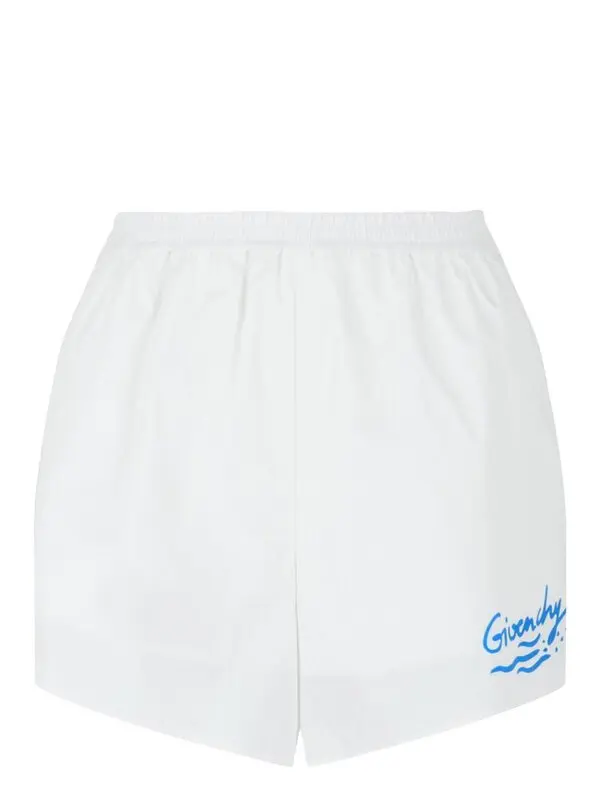 Givenchy Logo Mini Shorts - White