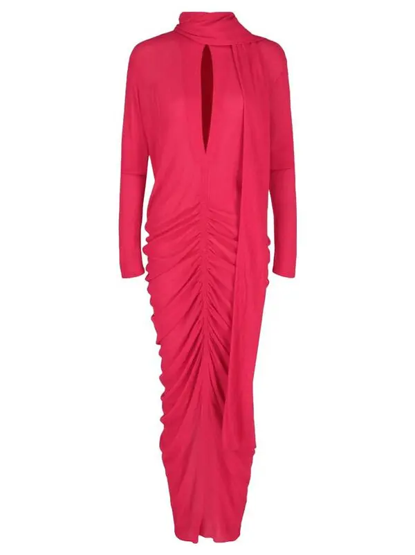Givenchy Draped Scarf Dress - Cyclamen