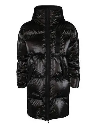 Givenchy Metallic Long Puffer Jacket - Black