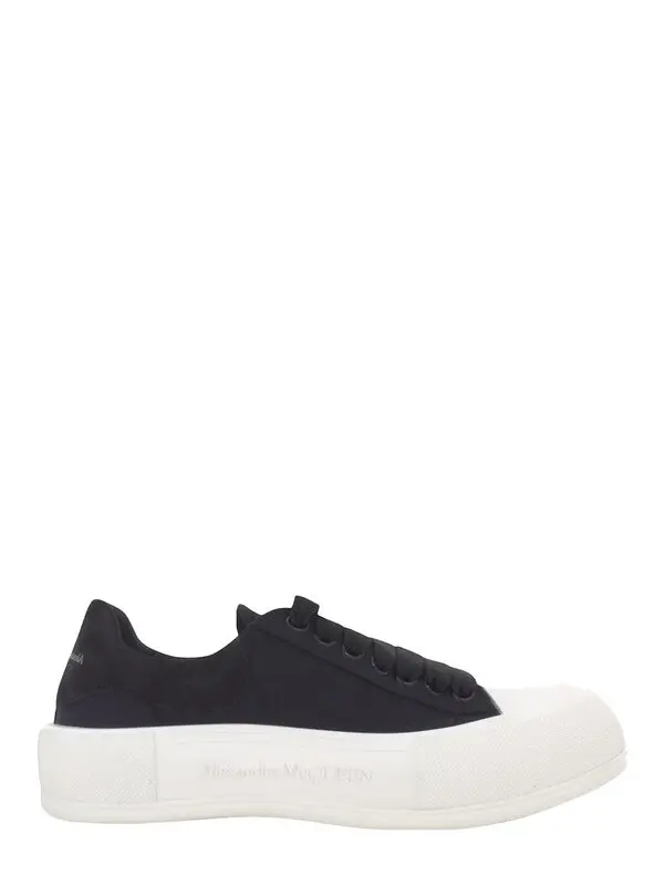 Alexander McQueen Deck Skate Plimsollin - Black/white