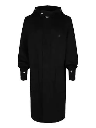 Givenchy Double Face Wool Coat - Black