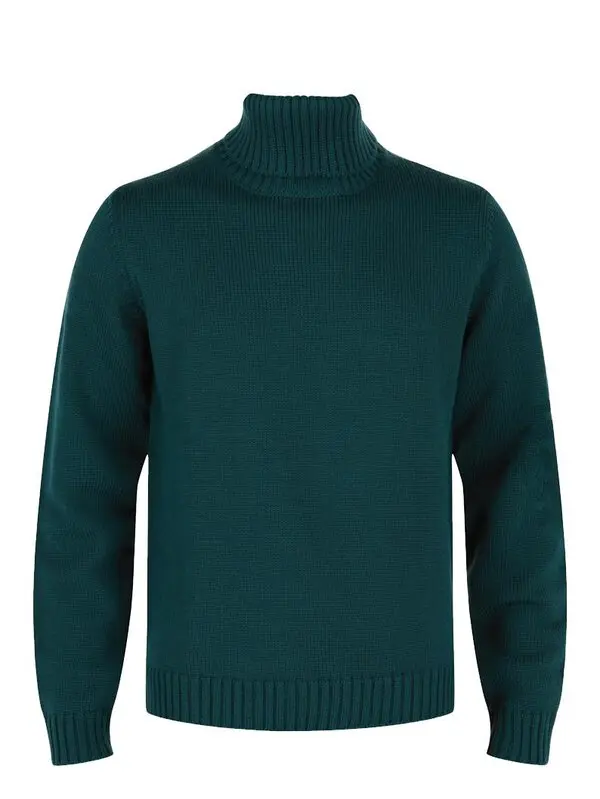 SLOWEAR Zanone Slim-fit Turtleneck Sweater - Bottle Green