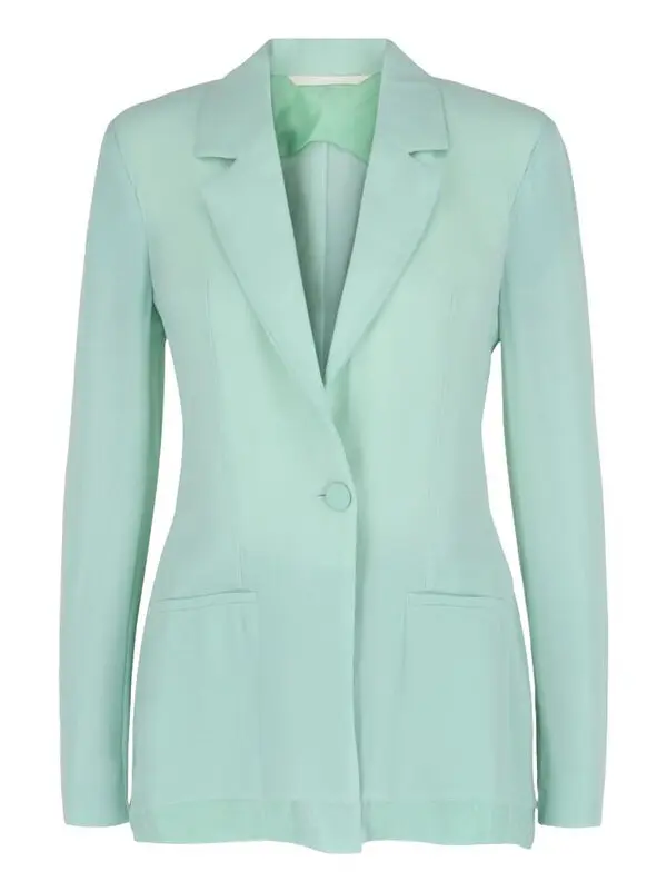 Givenchy Single-breasted Sheer Silk Blazer - Green Mint