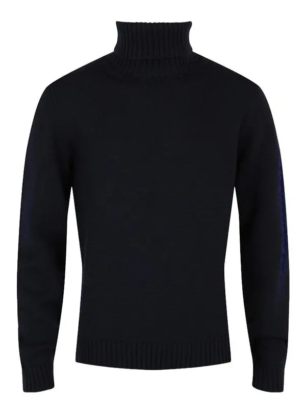 SLOWEAR Zanone Turtleneck Sweater - Dark Blue