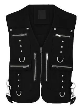 Givenchy Pocket Wool Vest - Black