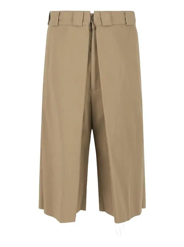 Givenchy Chino Pleated Shorts - Beige