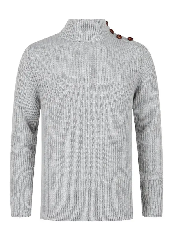 SLOWEAR Zanone Ribbed Sweater - Light Grey
