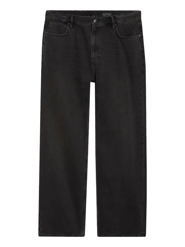 ALLSAINTS Lenny Straight Leg Jeans - Dirty Black