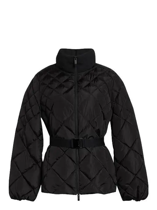 Moncler Balsamine Belted Quilted Down Jacket - Black