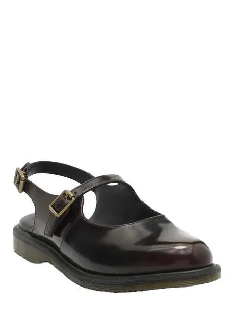 Dr. Martens Madaline Slingback Mary Jane Flats - Cherry Red