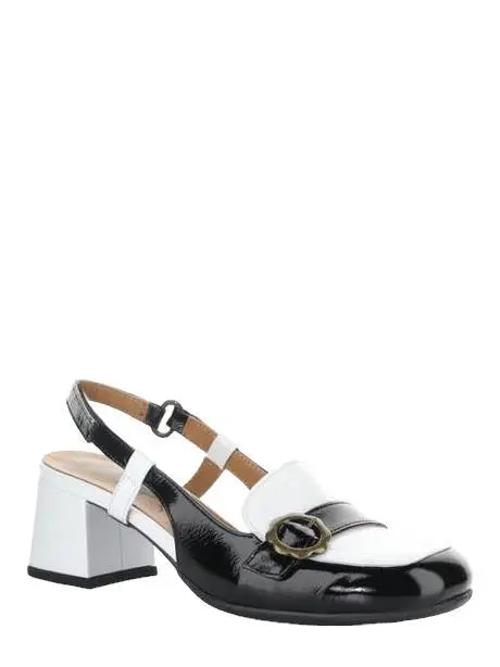 Fly London Pemy Slingback Pump - Off White/black
