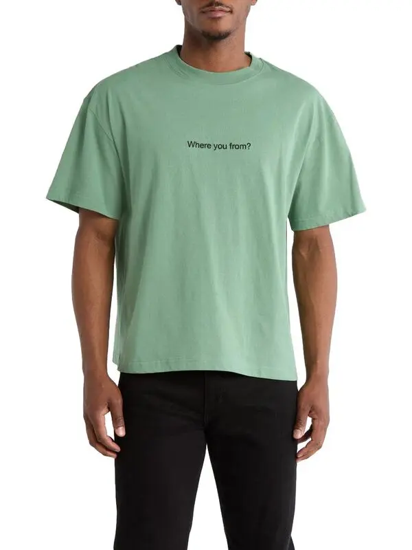 HONOR THE GIFT Where You From Graphic T-shirt - Mint
