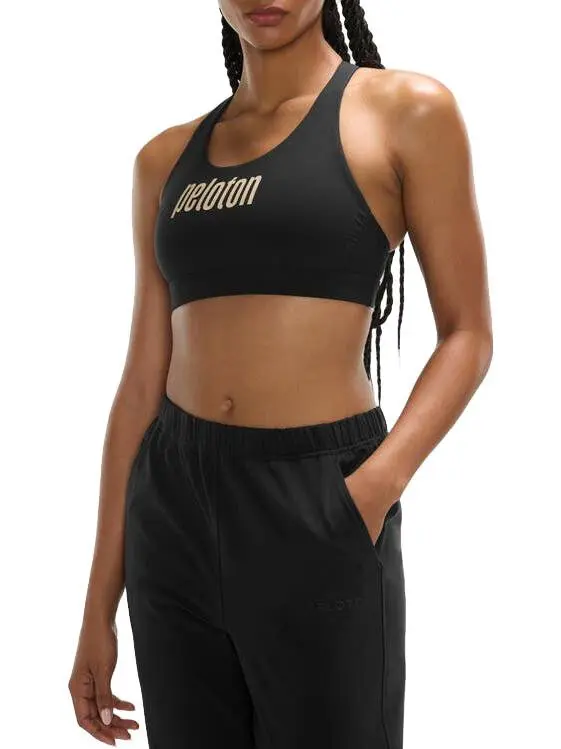 PELOTON Cadent Everyday Racerback Bra - Black