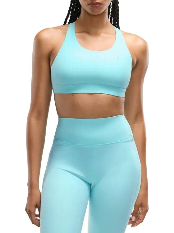 PELOTON Cadent Everyday Racerback Bra - Bright Aqua