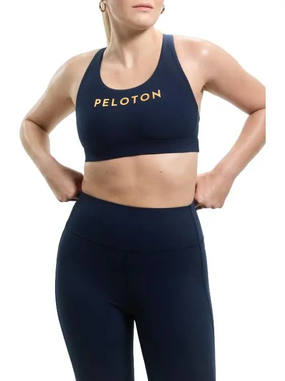 PELOTON Cadent Everyday Racerback Bra - Navy