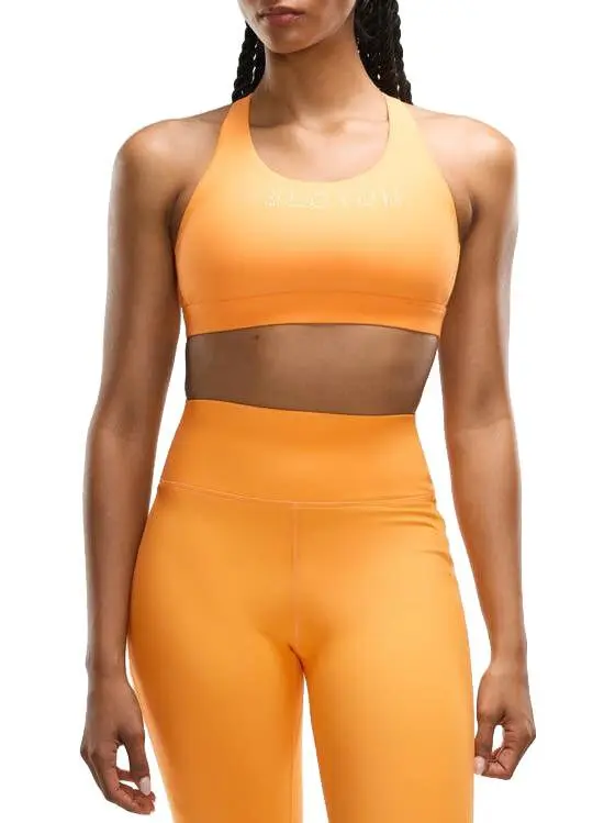 PELOTON Cadent Everyday Racerback Bra - Orange Pop