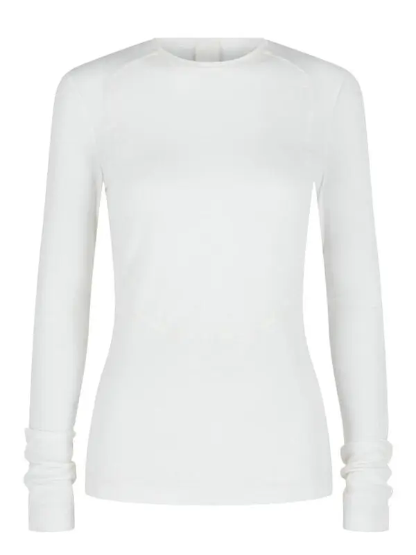 Givenchy Triple Stitch Cut-out Top - White
