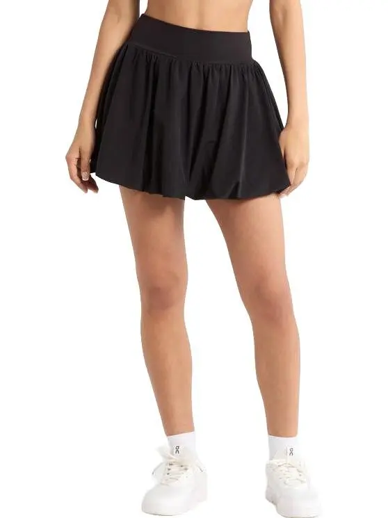 Zella Court Mode Bubble Skirt - Black