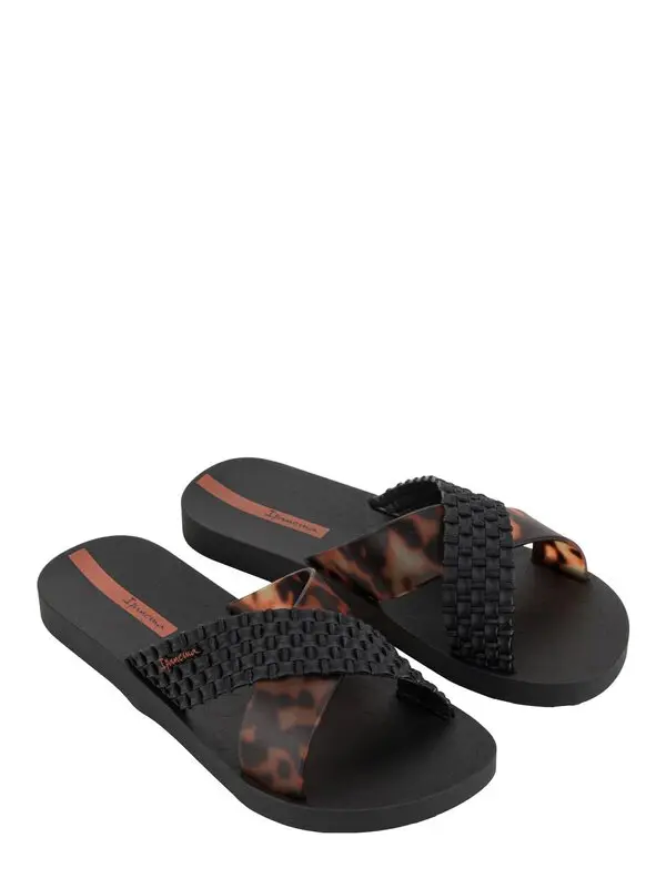 Ipanema Sense Slide Sandal - Black/tort Shell