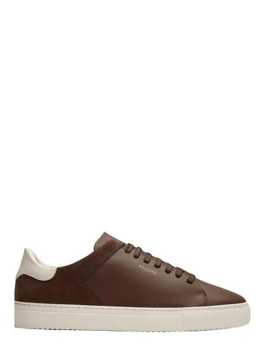 Axel Arigato Clean 90 Split Leather Sneakers - Brown/off White
