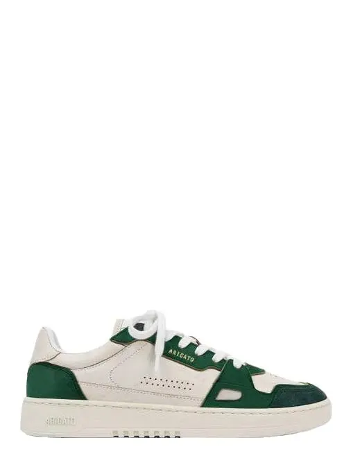 Axel Arigato Dice Lo Cracked Leather Sneaker - White/kale Green