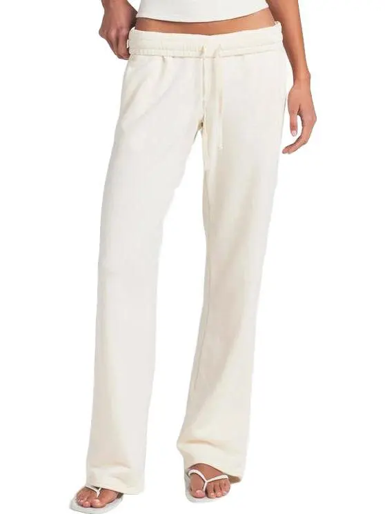 SKIMS Oversize French Terry Pants - Ecru