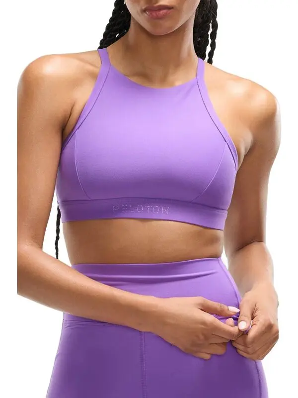 PELOTON Cadent Racer Front Bra - Bright Purple