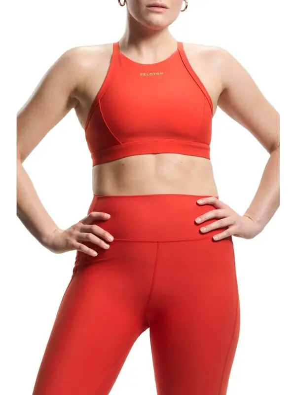 PELOTON Cadent Racer Front Bra - Fire Red