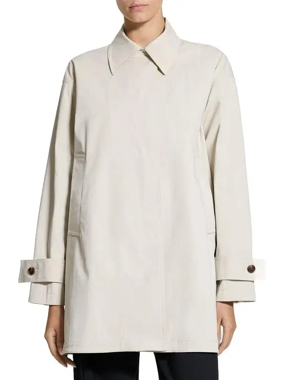 Theory A-line Trench Jacket - Sand
