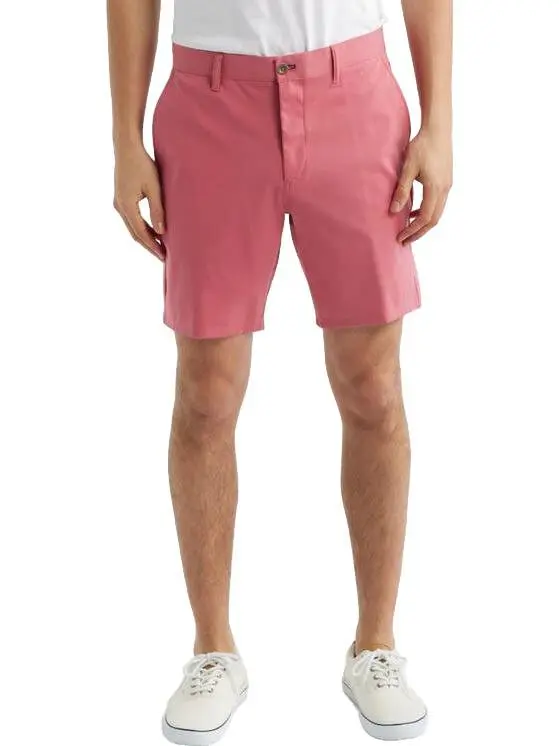 Johnnie-o Stretch Cotton Blend Chino Shorts - Malibu Red