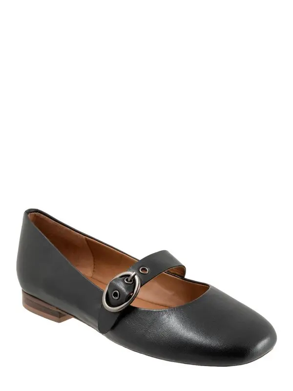 Softwalk Kassala Mary Jane Flat - Black