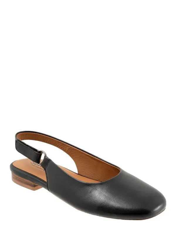 Softwalk Katy Slingback Flat - Black
