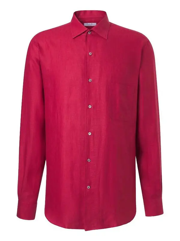 Loro Piana André Linen Shirt - Red