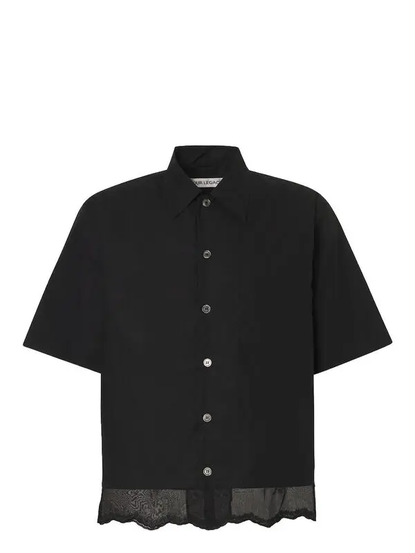 Our Legacy Embroidered Cotton Poplin Shirt - Black
