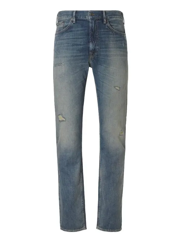 Acne Studios 1979m Distressed Slim Jeans - Blue