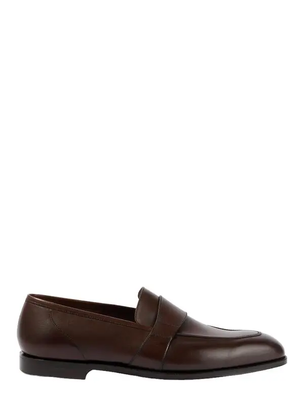 George Cleverley Owen Leather Loafers - Brown