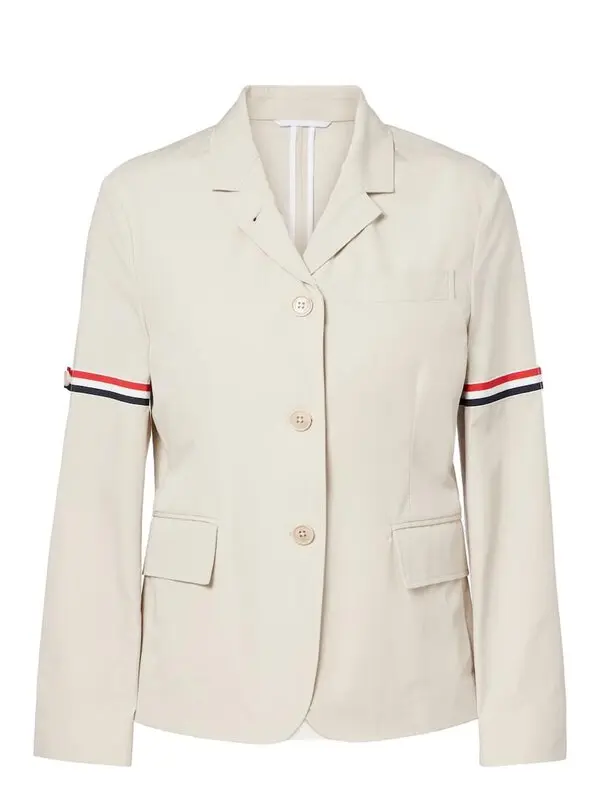 Thom Browne 4-bar Cotton Jacket - Beige