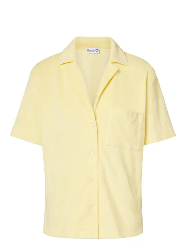 Hunza G Resort Cotton Terry Shirt - Yellow