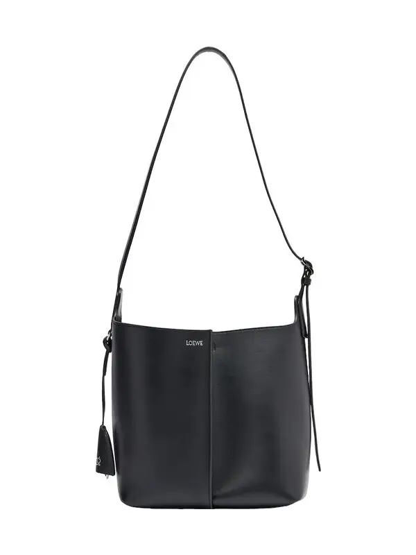 Loewe Medium Leather Shoulder Bag - Black