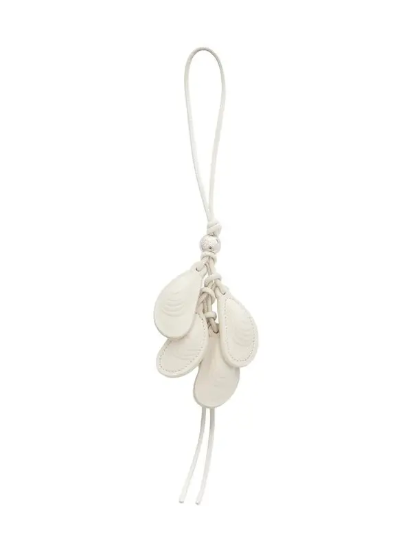 Loewe Leather Bag Charm - White